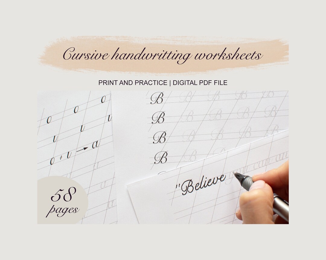 Handwriting Practice Page Handwriting Worksheet Traceable Workbook ...