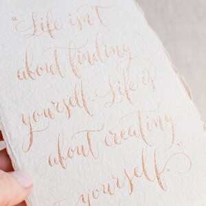 Custom Calligraphy Birthday Card Personalized Calligraphy Service ...