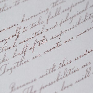 Custom Calligraphy Print Handwritten Letter Personalized Calligraphy ...