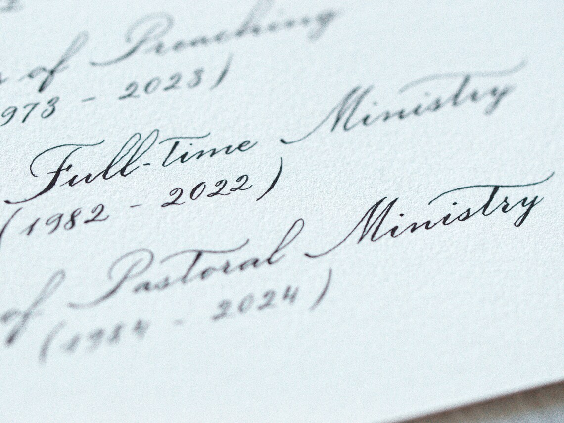 Custom Calligraphy Service Handwritten Historical Document Personal ...