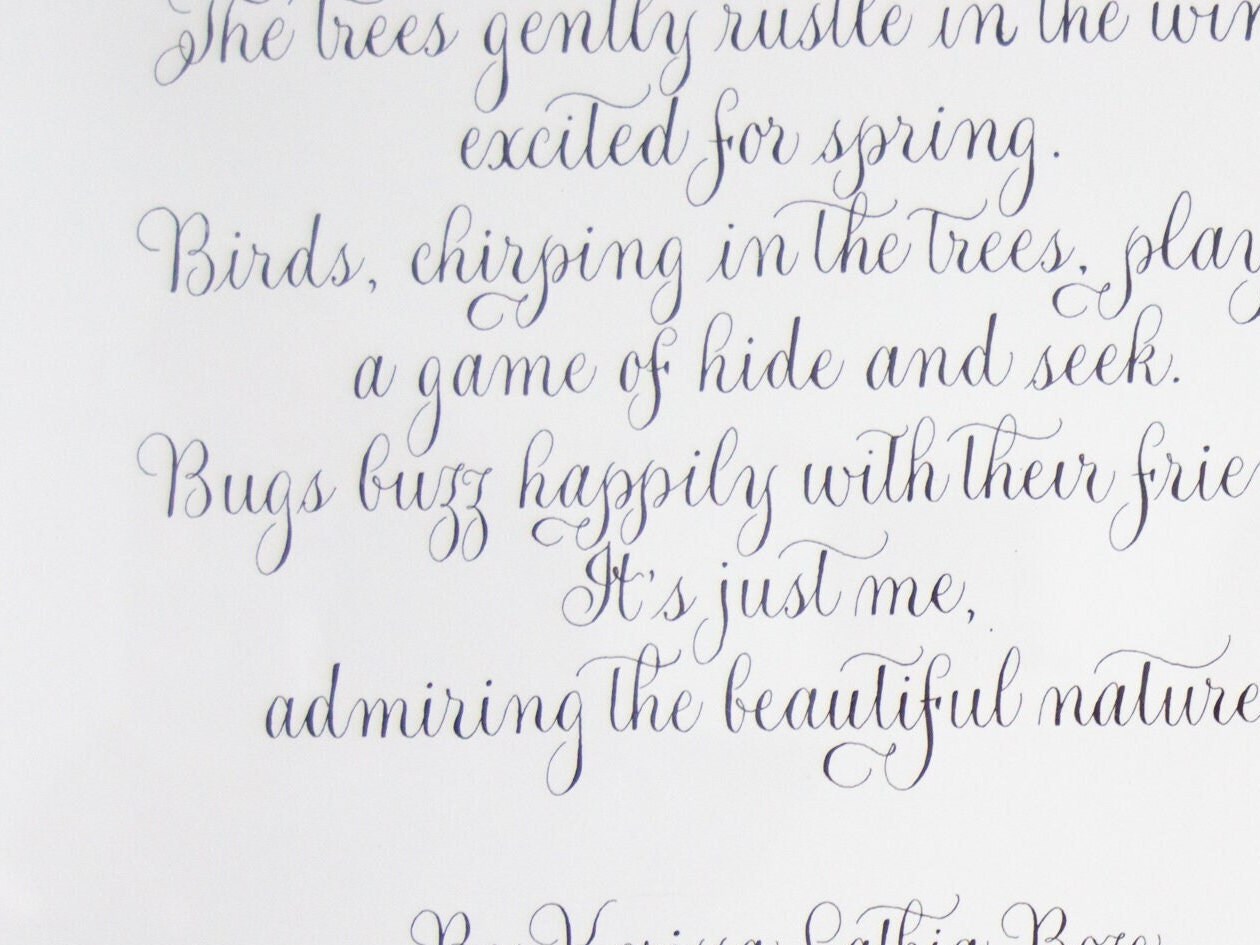 Custom Calligraphy Poem Print Calligraphy Custom Mother of the Bride ...