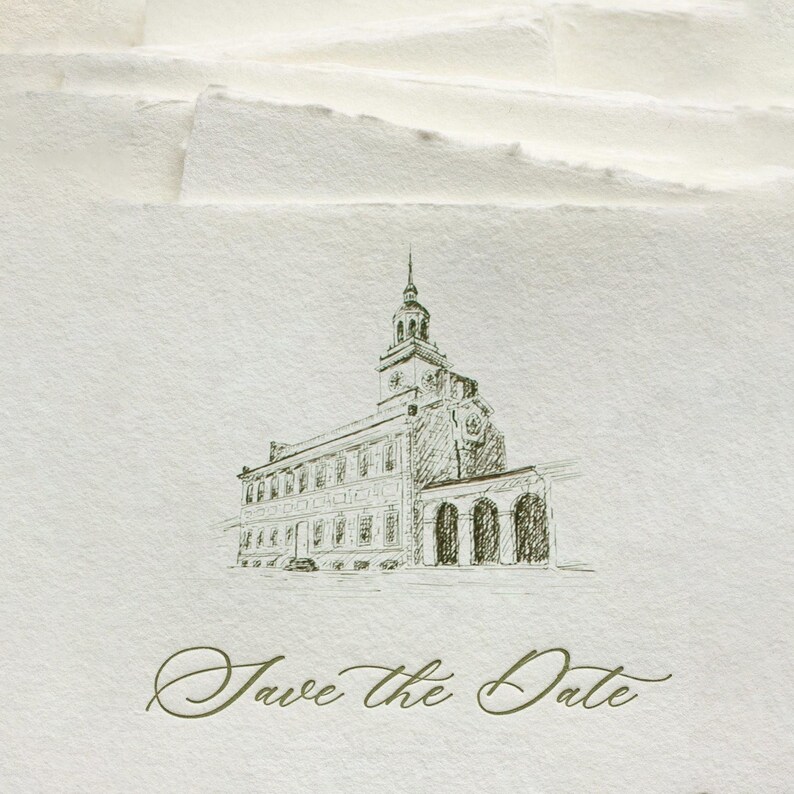 Custom Venue Illustration Hand Drawn Wedding Venue Sketch Venue Print ...