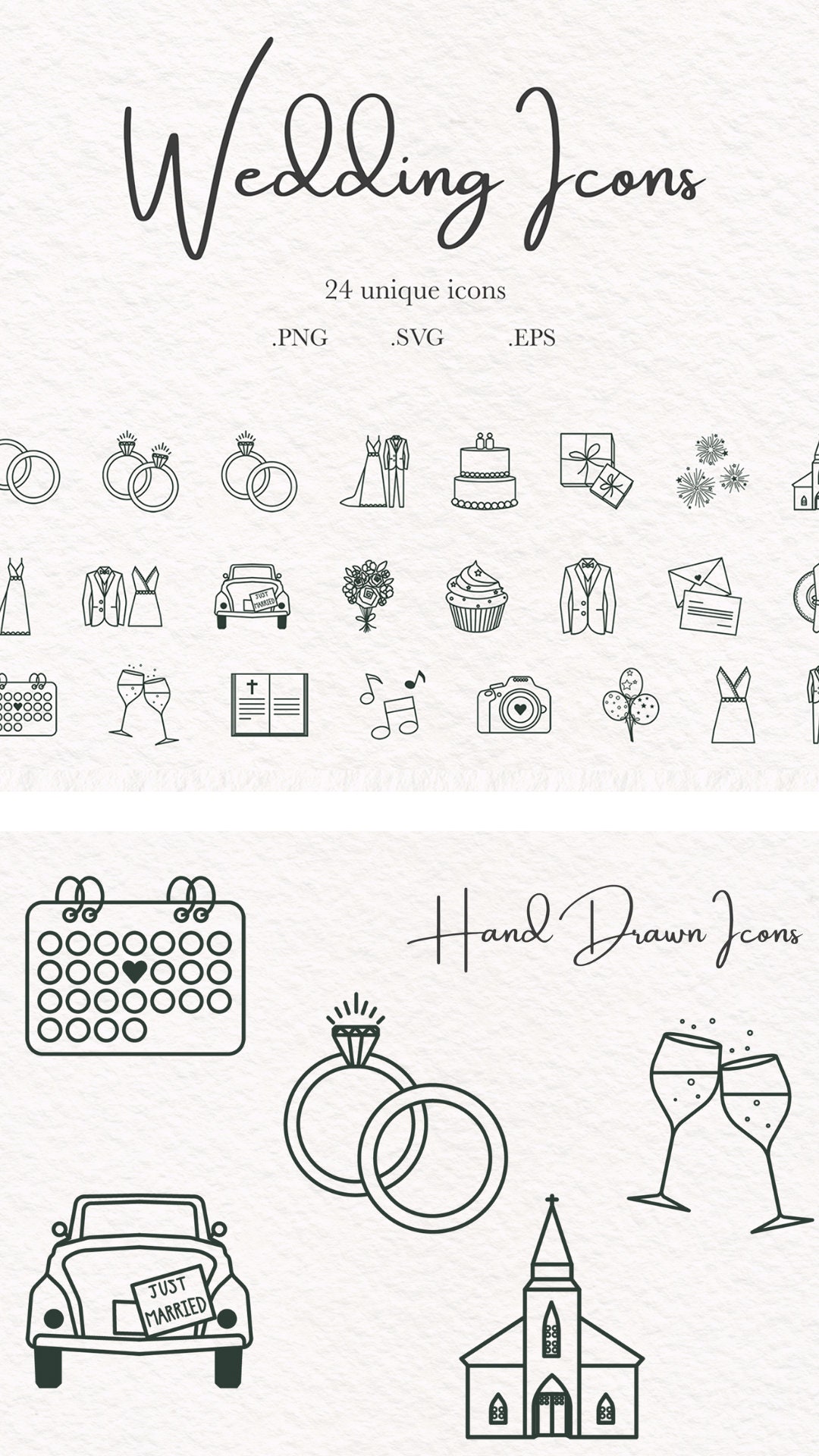 Wedding Icon SVG Wedding Clipart Wedding Timeline Icon Wedding Symbol ...
