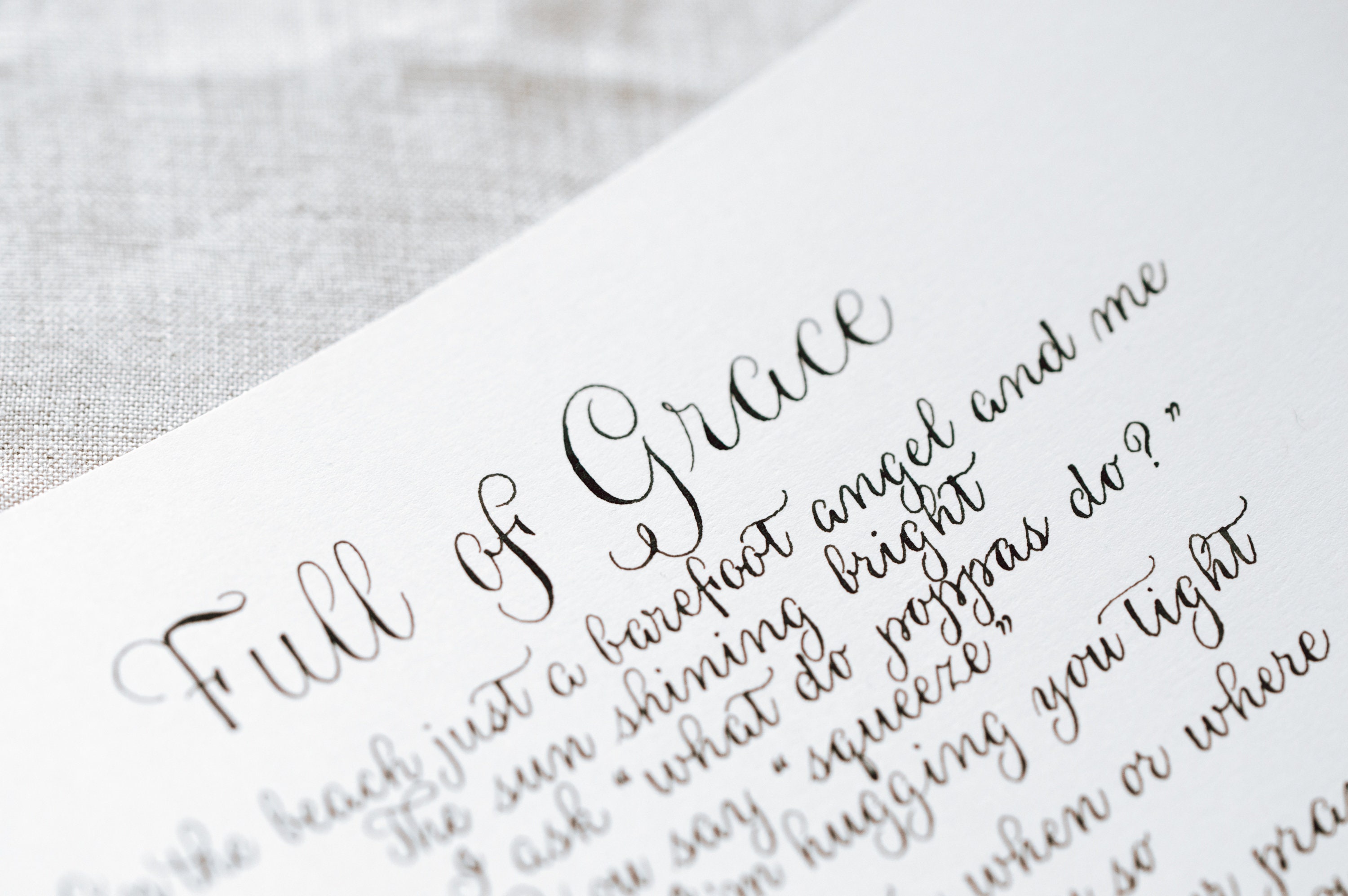 Custom Poem Print Calligraphy Quote Poetry Wall Art Personalized ...