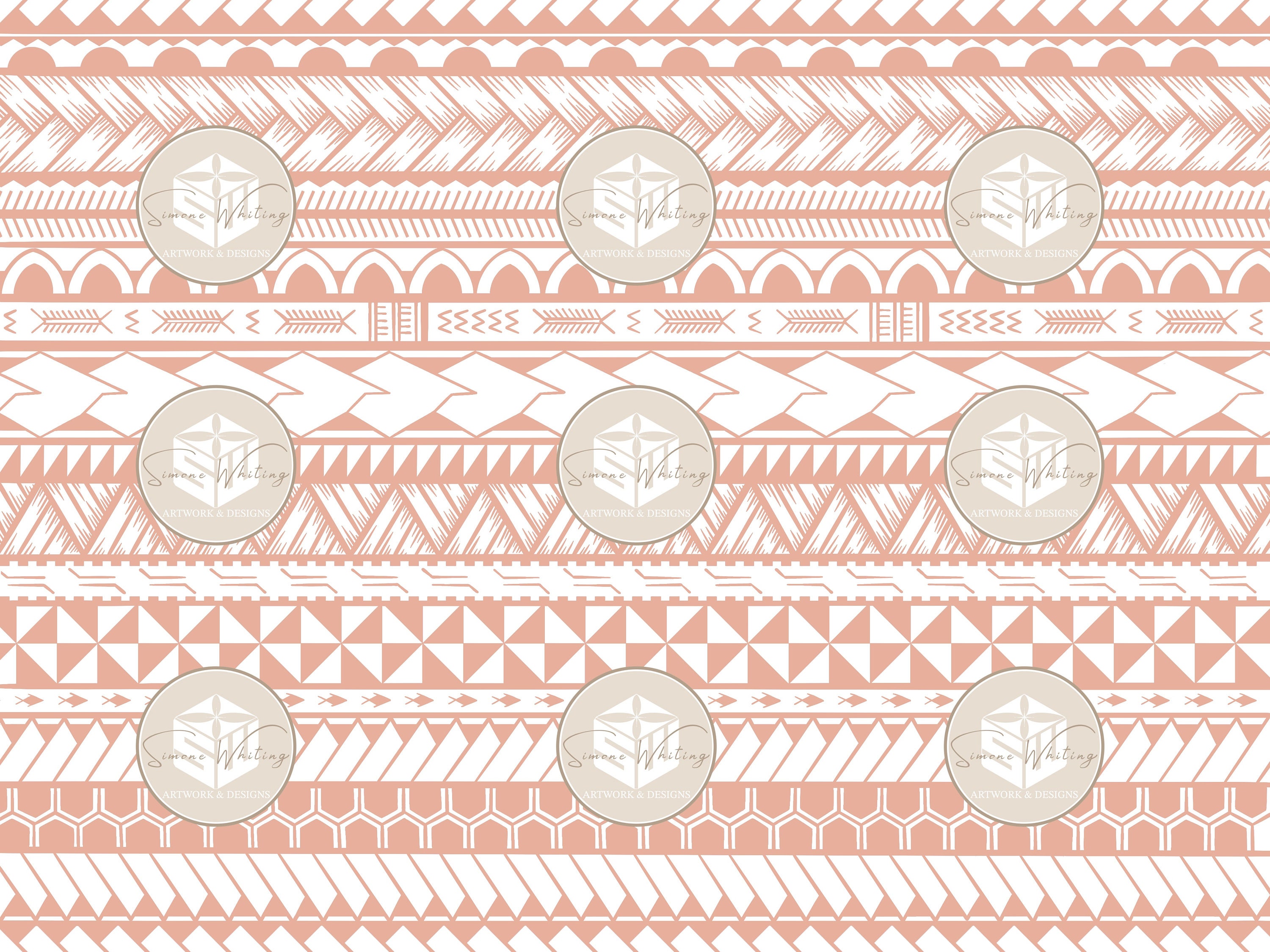 Polynesian Background Instant Download - Etsy