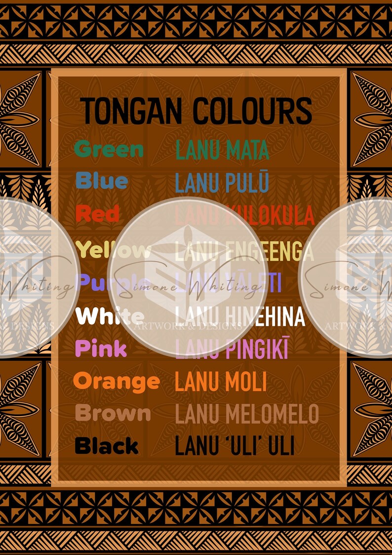 X3 Tongan Language Digital Sheets A4 - Etsy Australia