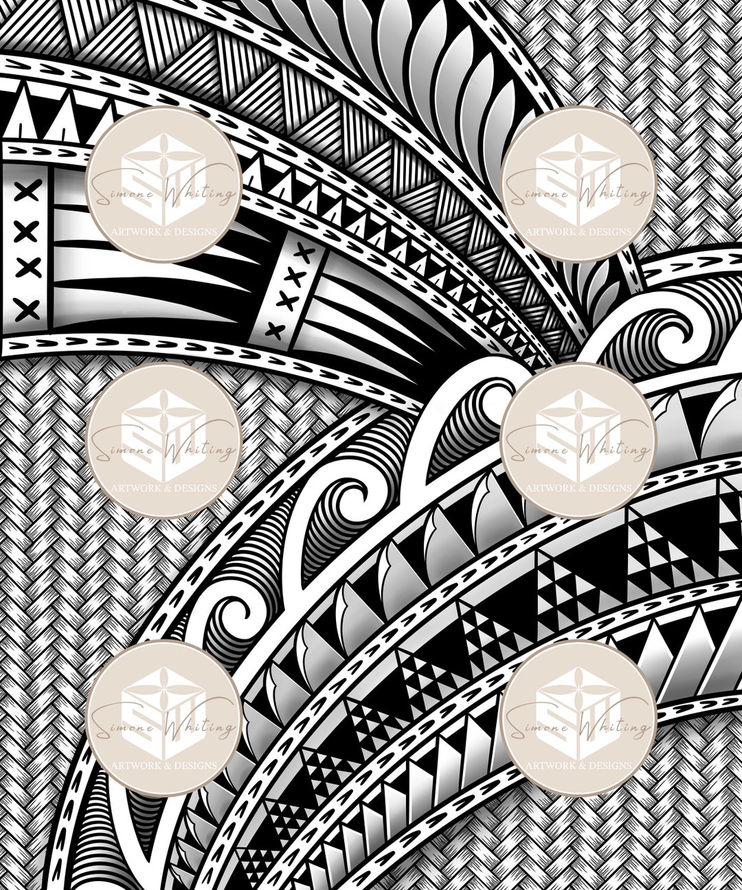 Polynesian Digital Art for Instant Downloading by Simone Whiting - Etsy