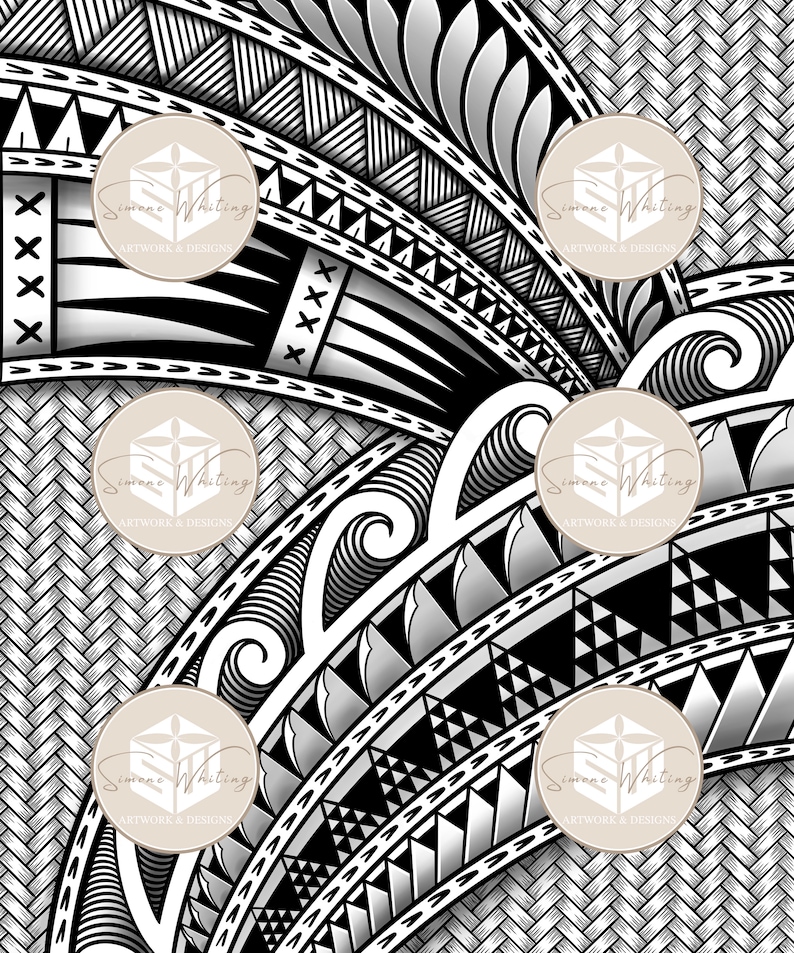 Polynesian Digital Art for Instant Downloading by Simone Whiting - Etsy