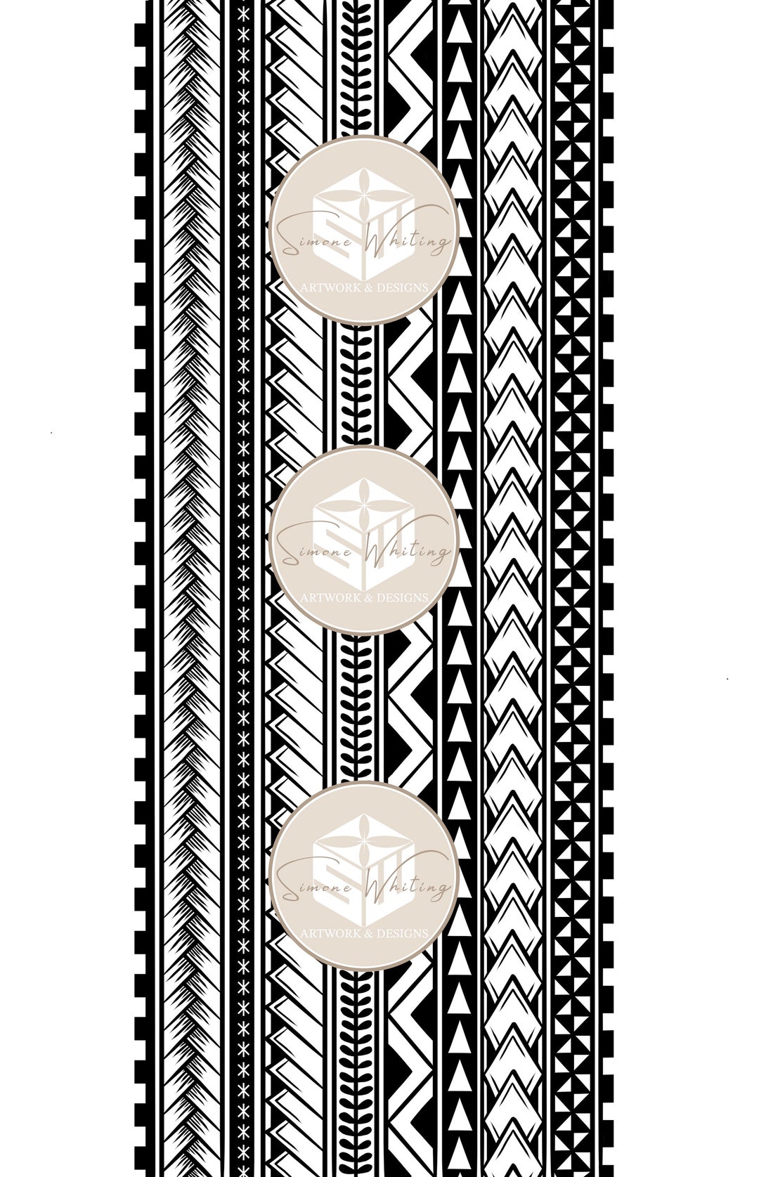 PNG and Jpeg Polynesian Design by Simone Whiting - Etsy