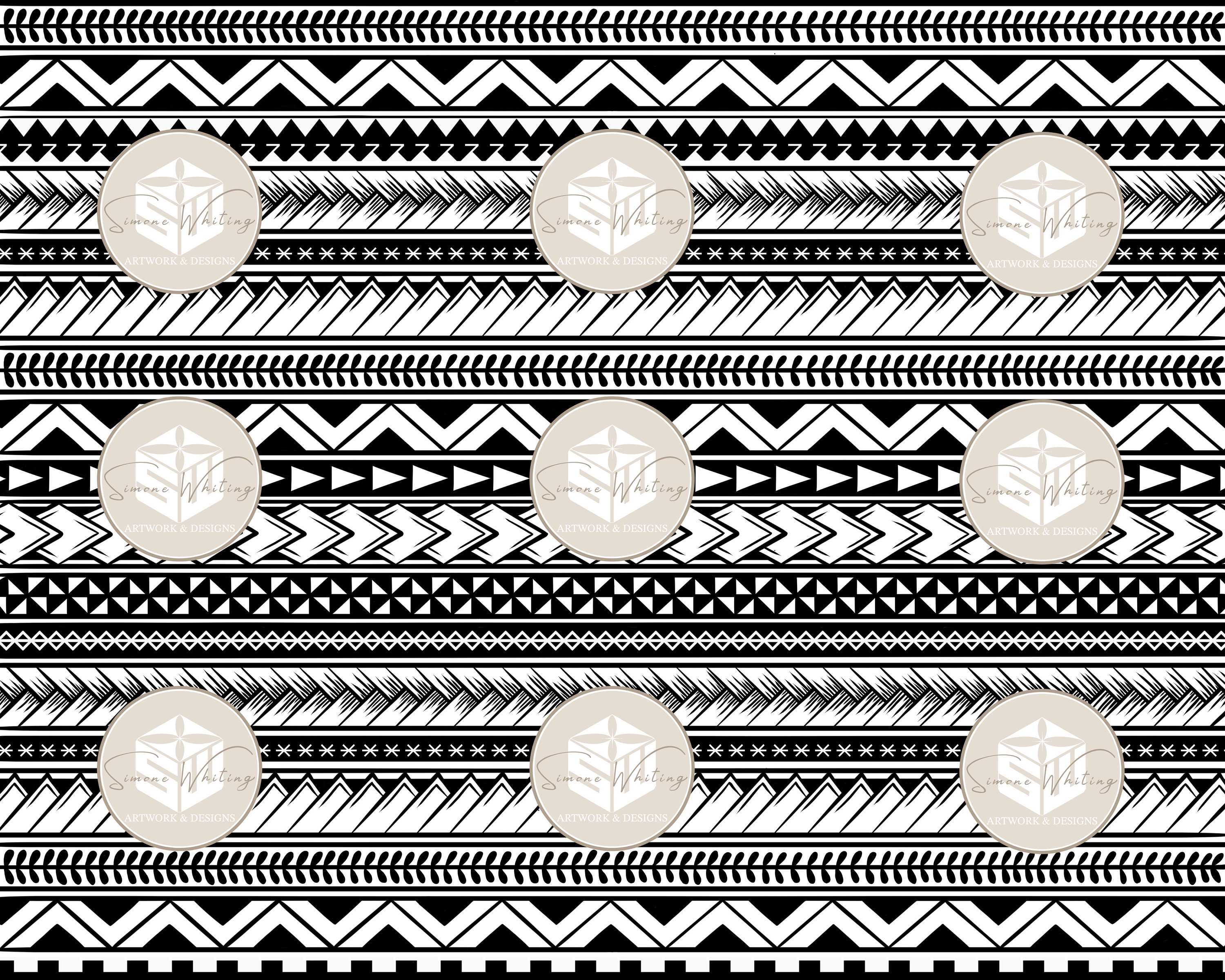 PNG & JPEG Digital Download Polynesian Background by Simone Whiting - Etsy