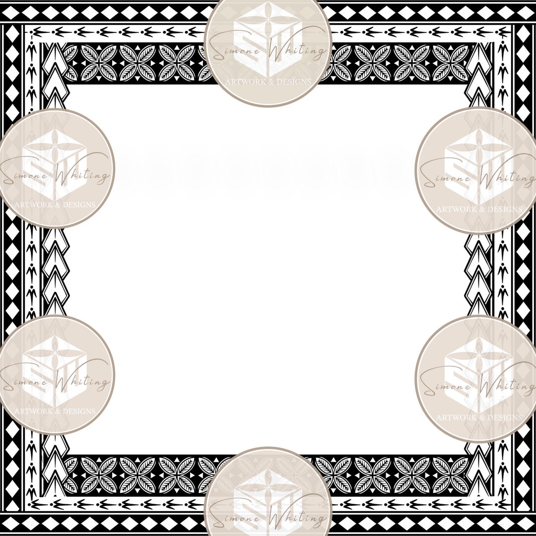 Set of Three Samoan Square Frames ' Instant Digital Download - Etsy