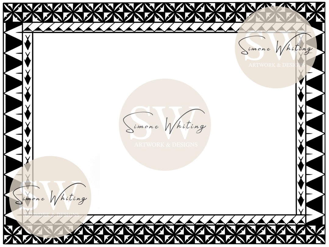 Simple Samoan Border - Etsy