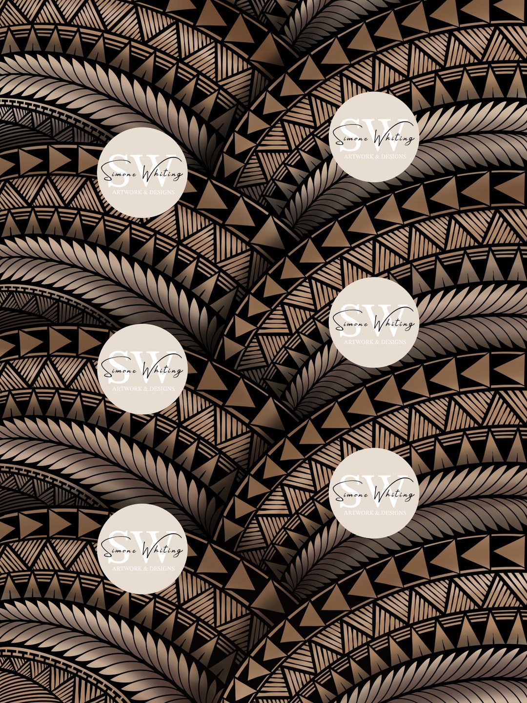 Polynesian Instant Digital Download Background Design - Etsy