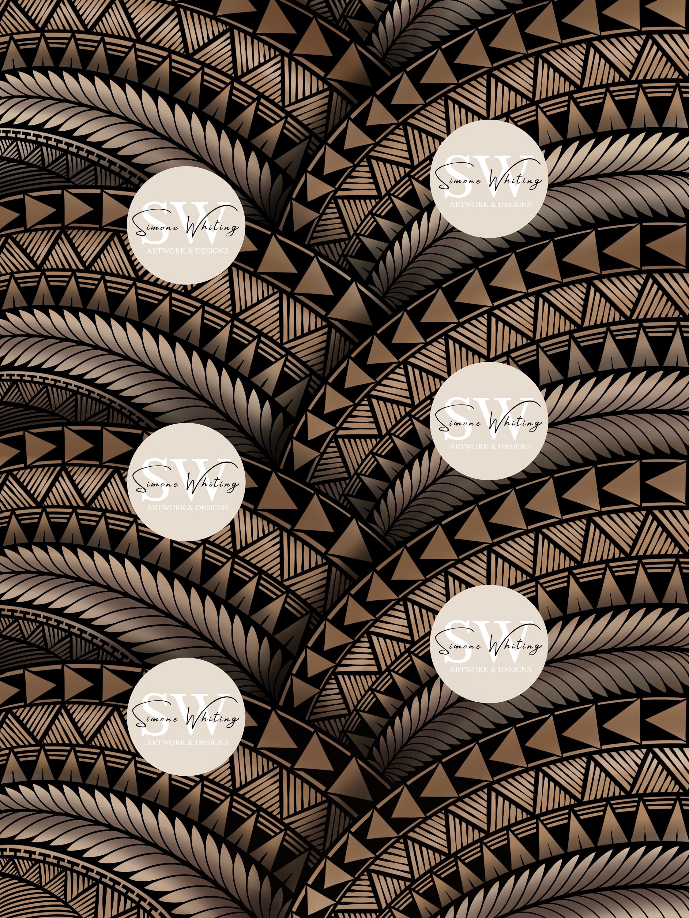 Polynesian Instant Digital Download Background Design - Etsy