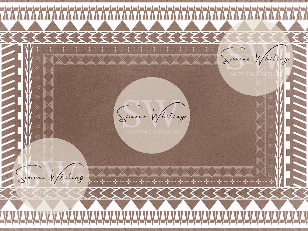 Landscape Border Polynesian Samoan Motifs - Etsy
