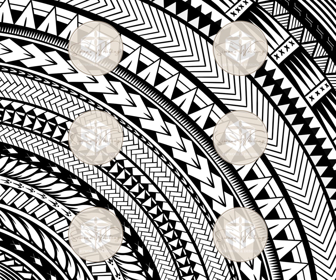 Polynesian Background Jpeg Instant Download by Simone Whiting - Etsy