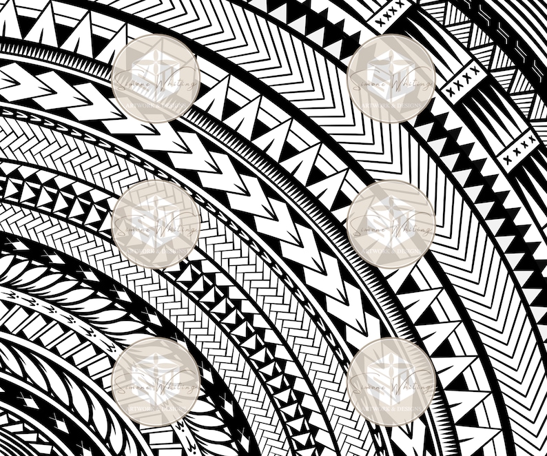 Polynesian Background Jpeg Instant Download by Simone Whiting - Etsy