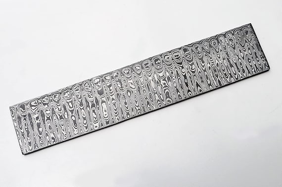 Metalworking Damascus Steel Ladder Billet Hand Forged Ladder Pattern ...