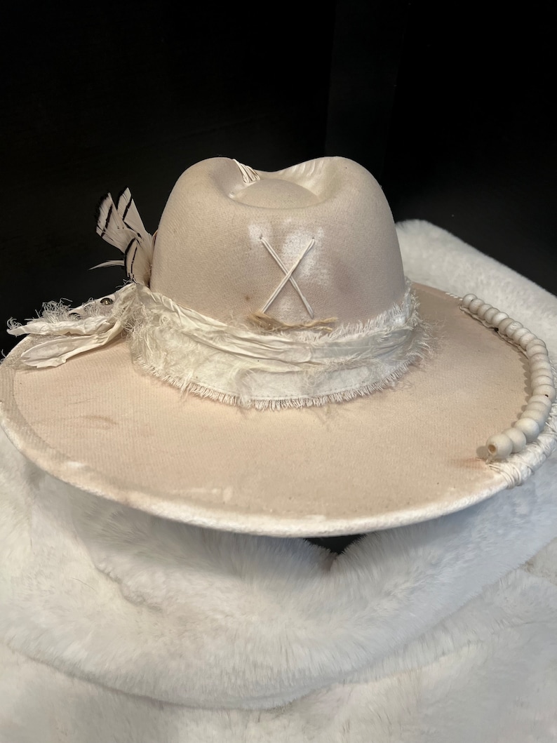 One Hot Burned Hat Co. Cream Custom Rancher Hat - Etsy