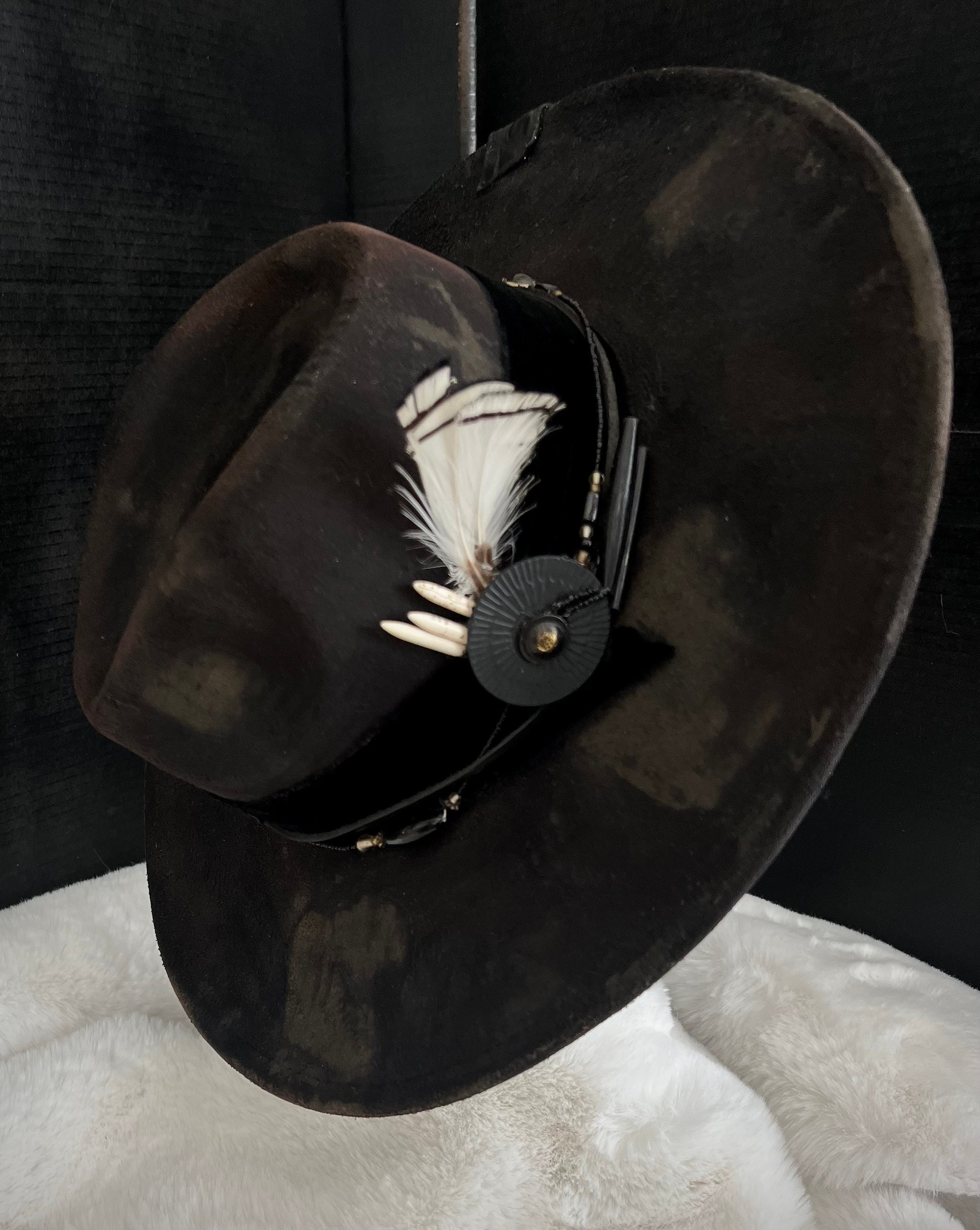 Black Custom Rancher Hat - Etsy