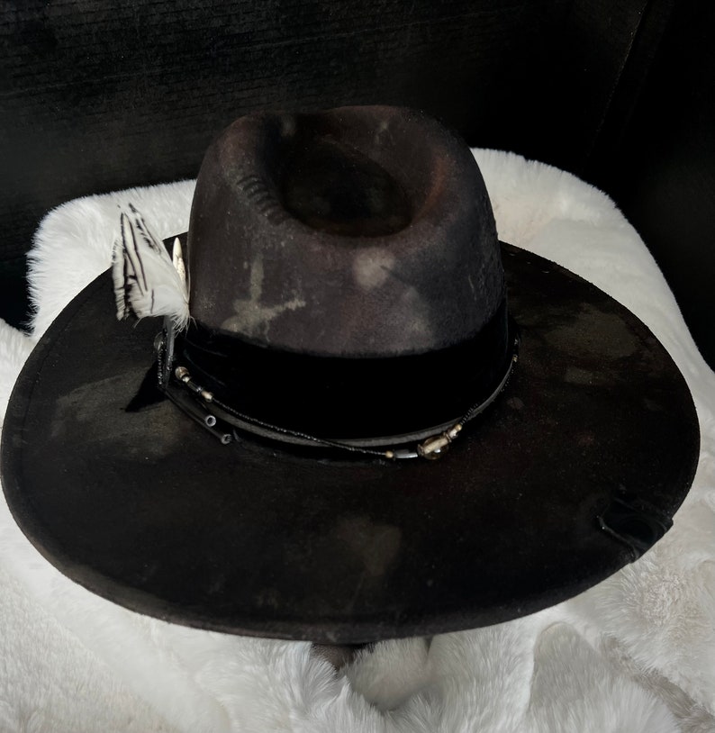 Black Custom Rancher Hat - Etsy