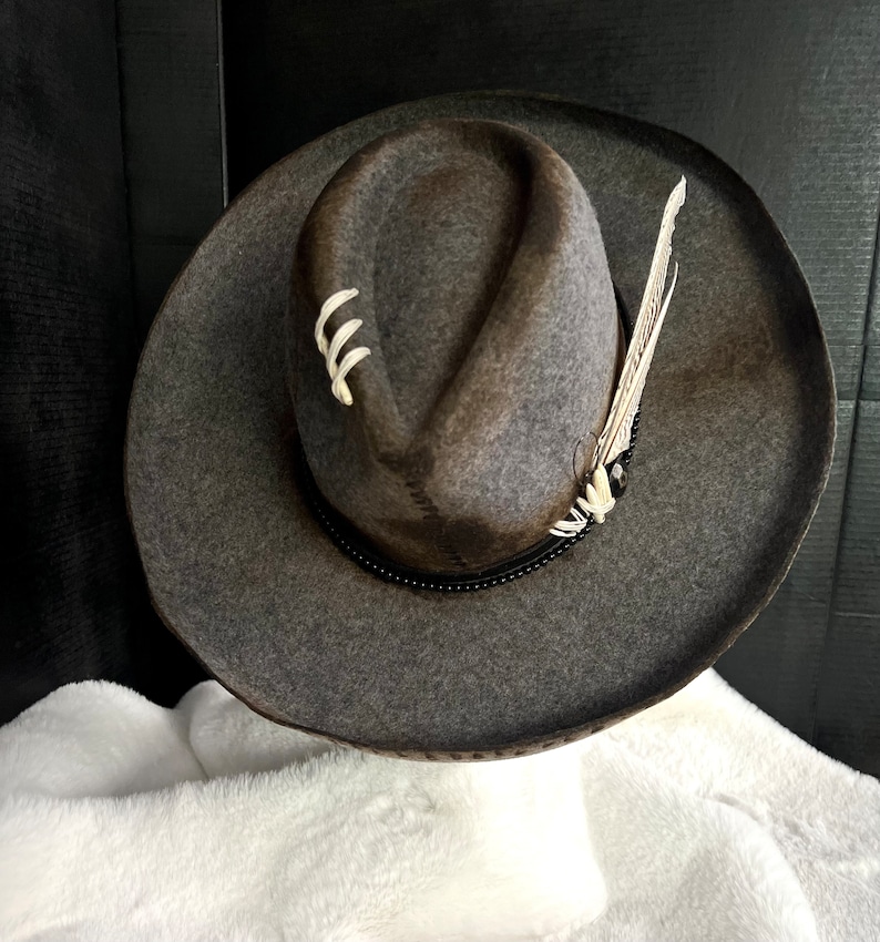 One Hot Burned Hat Co. Custom Rancher Hat ABSAROKEE - Etsy