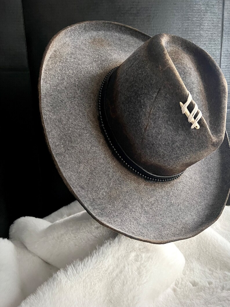 One Hot Burned Hat Co. Custom Rancher Hat ABSAROKEE - Etsy