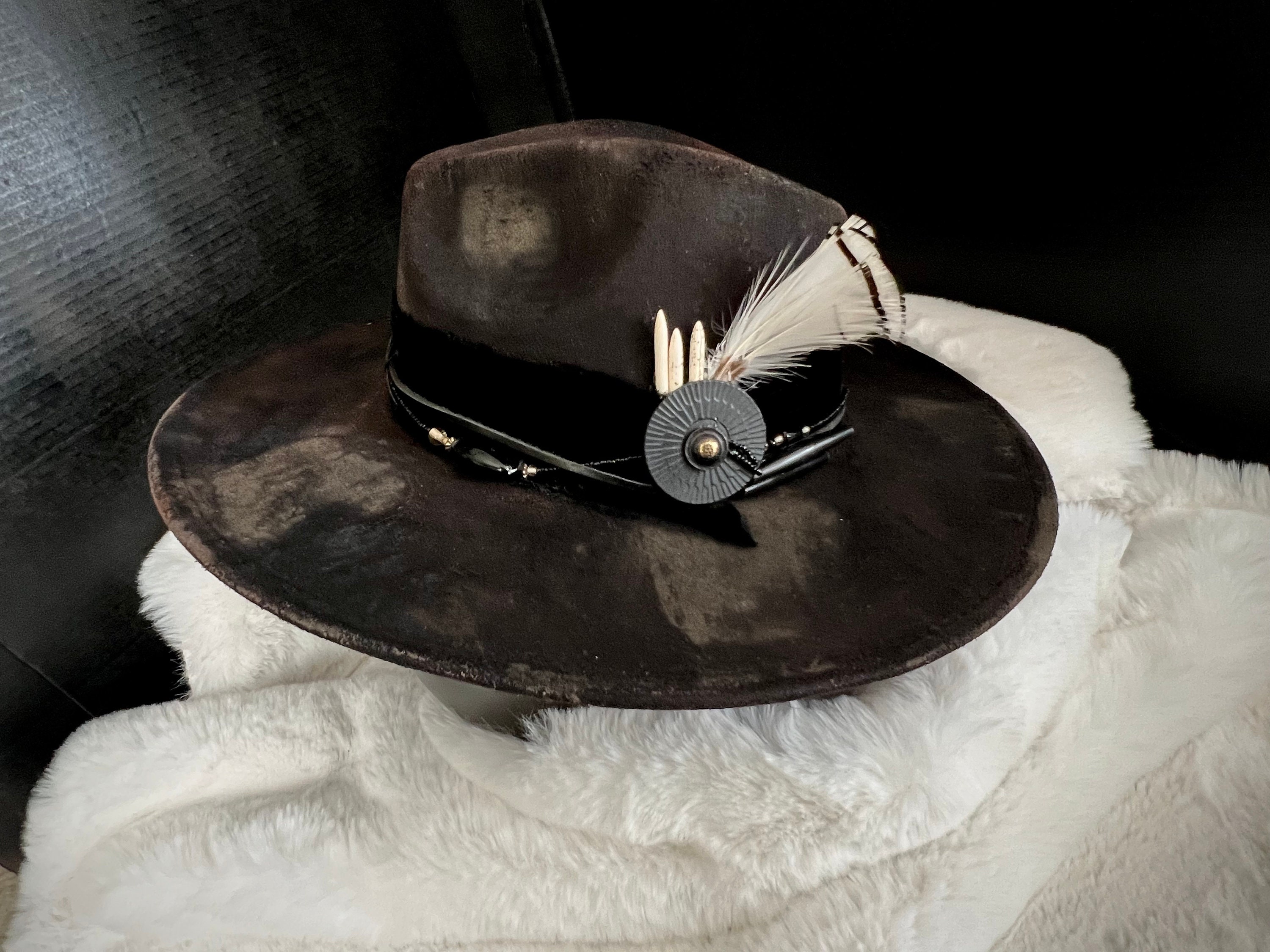 Black Custom Rancher Hat - Etsy