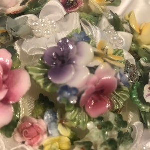 Vintage Ceramic Flower Brooch Bouquet - Etsy