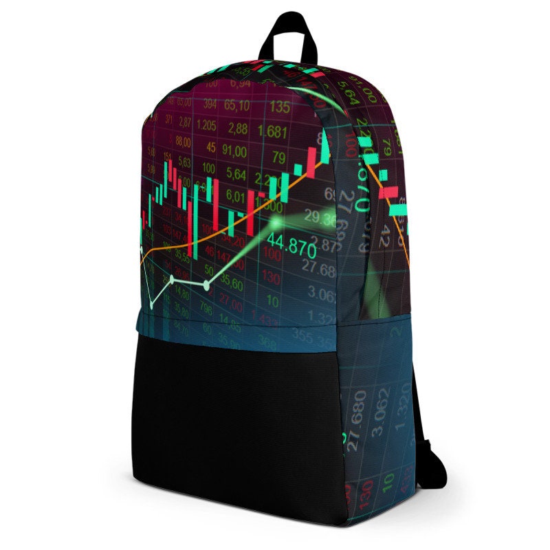 Laptop Backpack Forex Trading Chart Foreign Currency Bag Investing Gifts for Him Crypto Stock ...