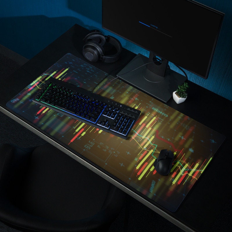 Yellow Desk Mat Forex Trading Gifts Bullish Day Trader Stocks Crypto ...