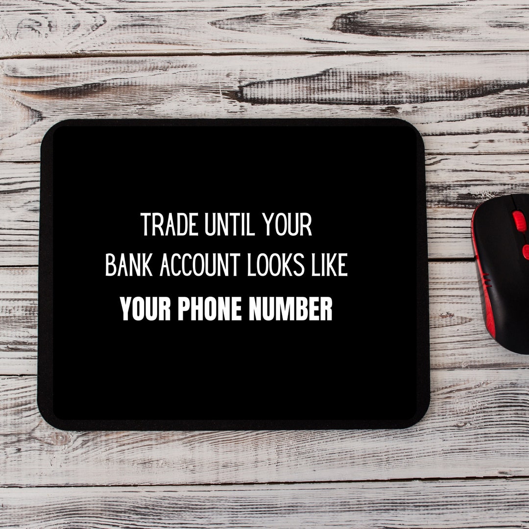 Forex Mousepad Trader Gift Crypto Currency Desk Decor Stock Market Day ...