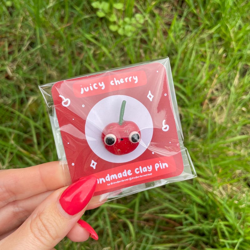 Polymer Clay Pins - Etsy