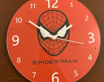 Wall Clock Spiderman - Etsy
