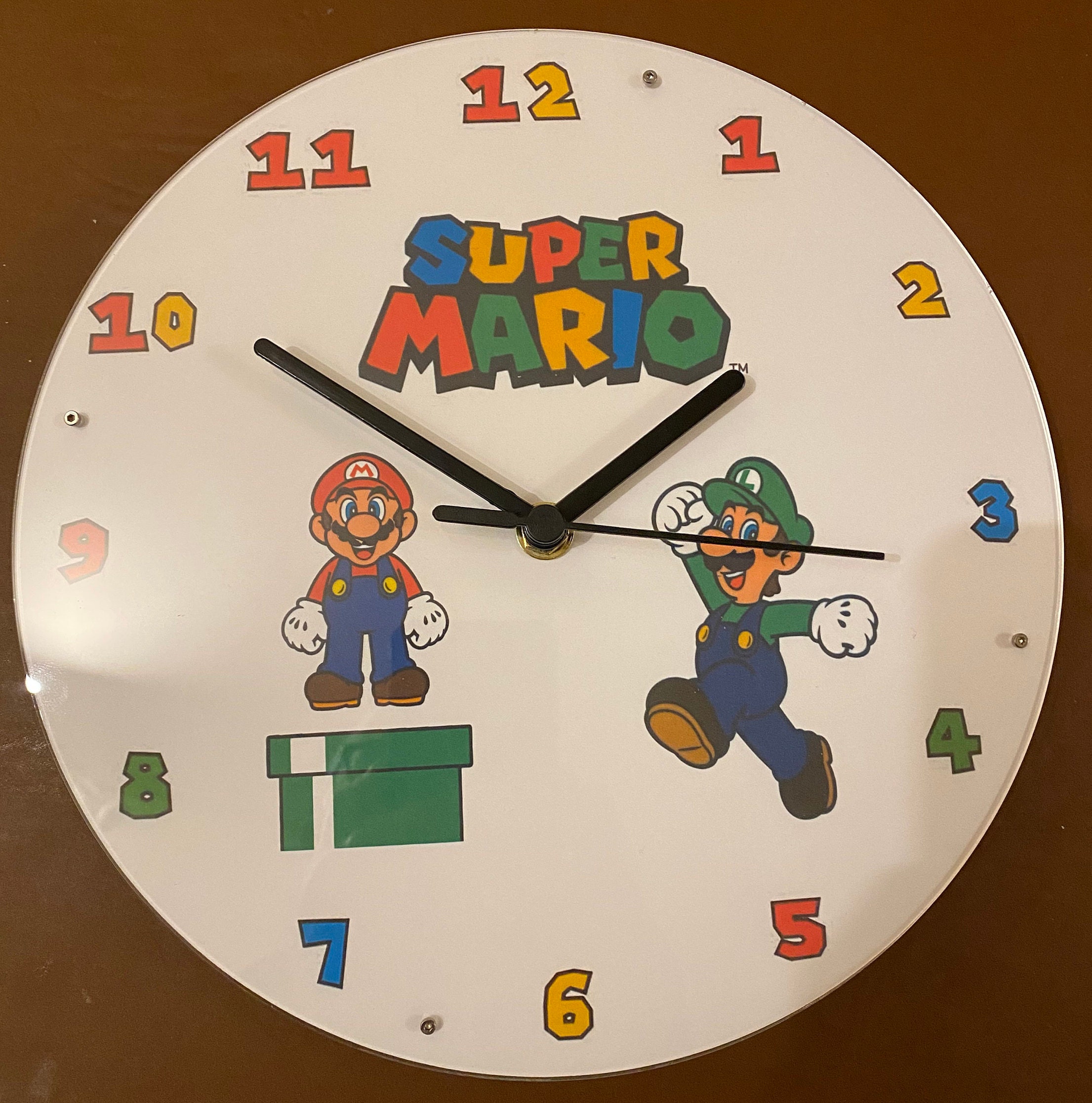 Super Mario Themed Clock - Etsy UK