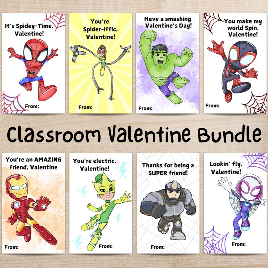 Spidey Valentines, Spiderman Valentines Cards, Spidey and His Amazing ...