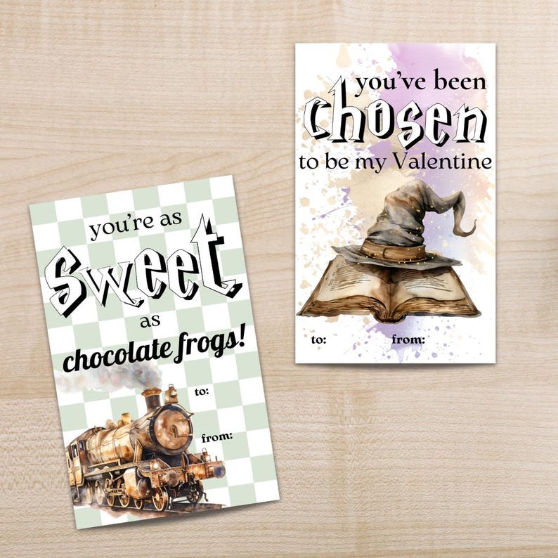 Hogwarts Classroom Valentines, Harry Potter Valentines Cards, Magic ...