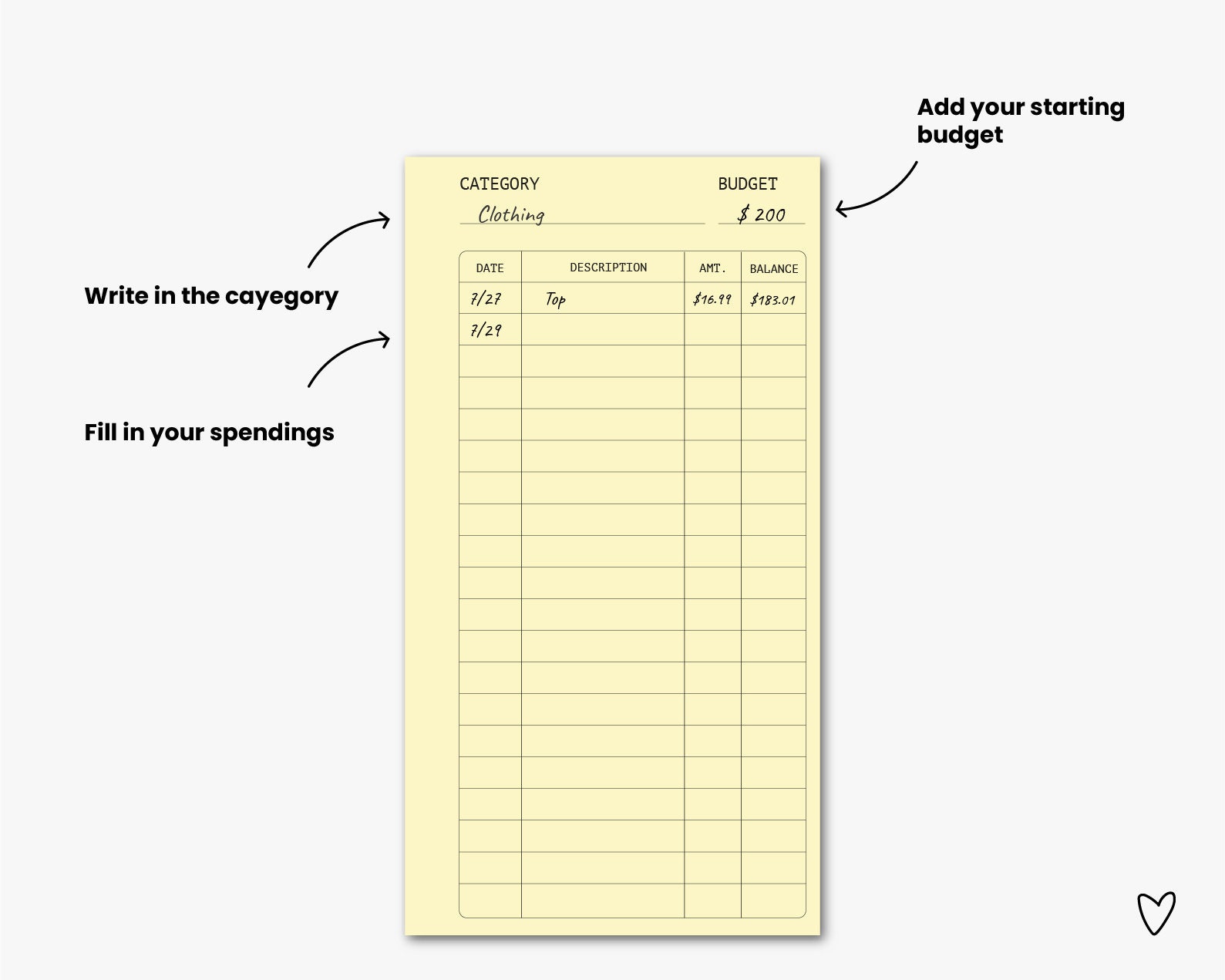 Cash Envelope Printable | Cash Envelope Tracker | Spending Tracker ...