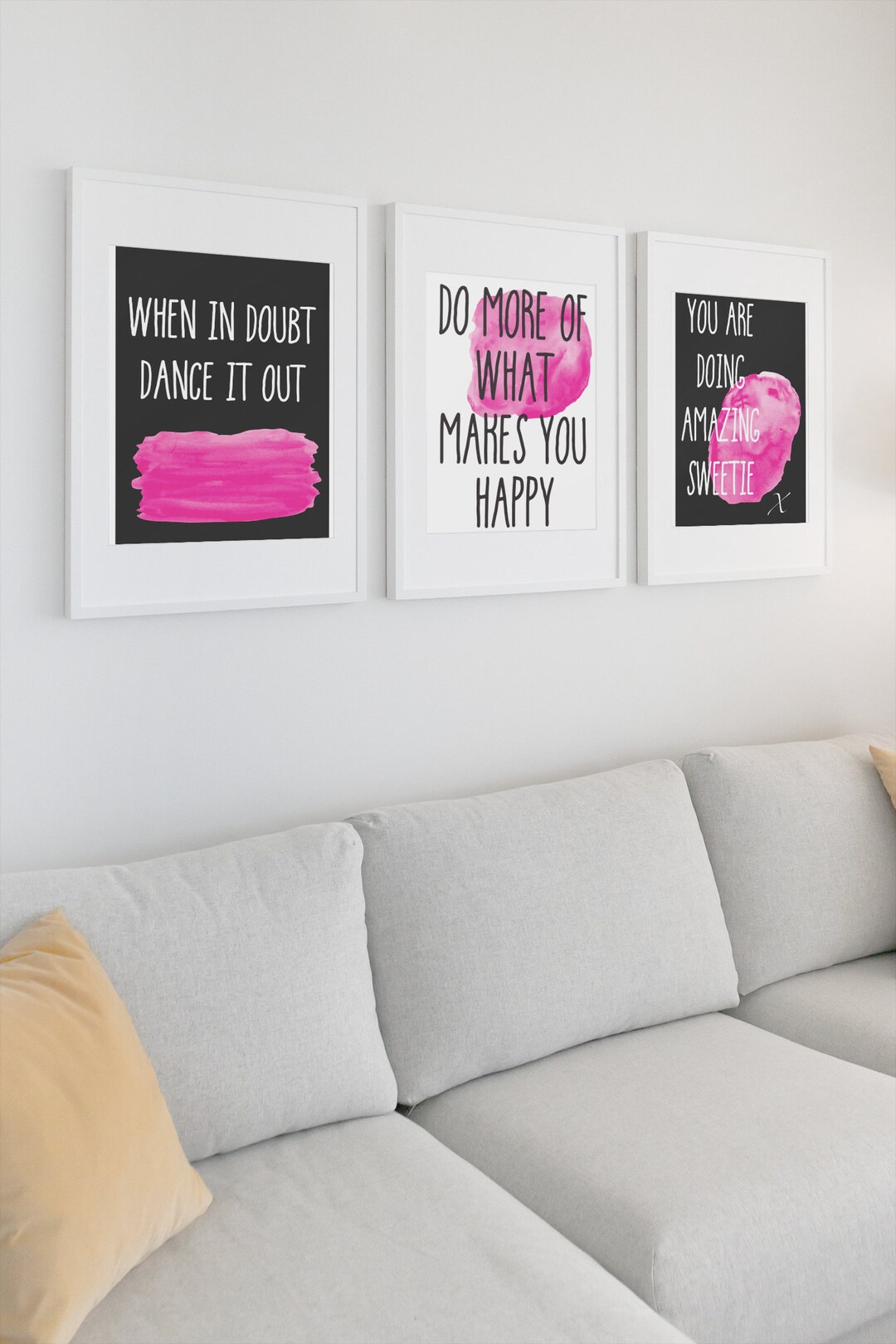 GIFT for TEENAGE GIRL, Set of 3 Girl Room Posters, Girl Affirmation ...