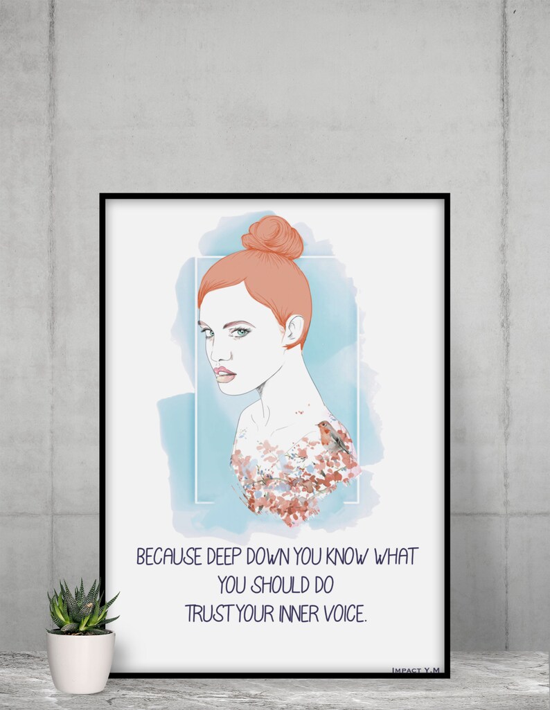 Trust Your Inner Voice Beautiful WALL ART Beauty Prints - Etsy UK
