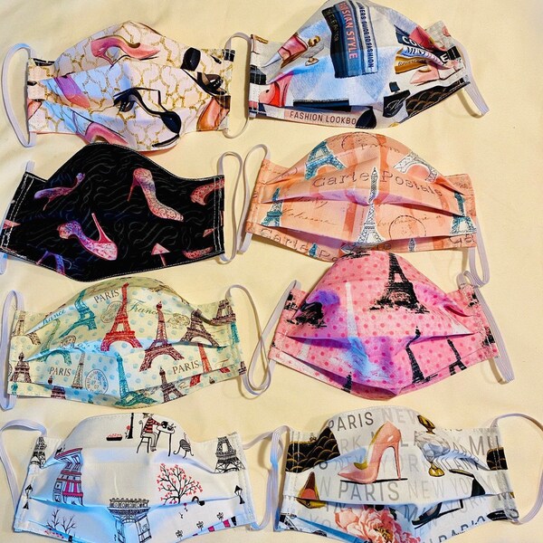 Eiffel Tower Face Mask - Etsy