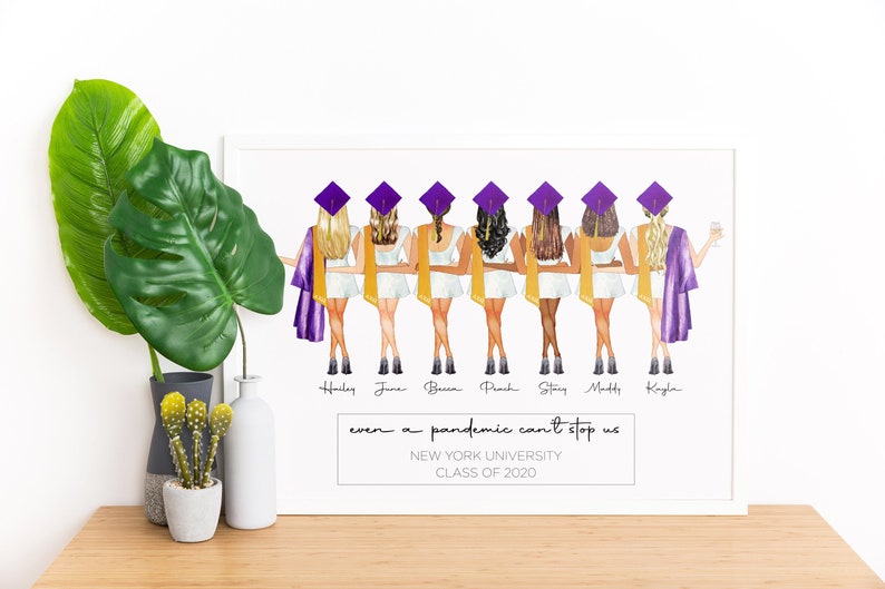 Group Graduation Print | Sorority Grad Gift | Senior Year Gift ...
