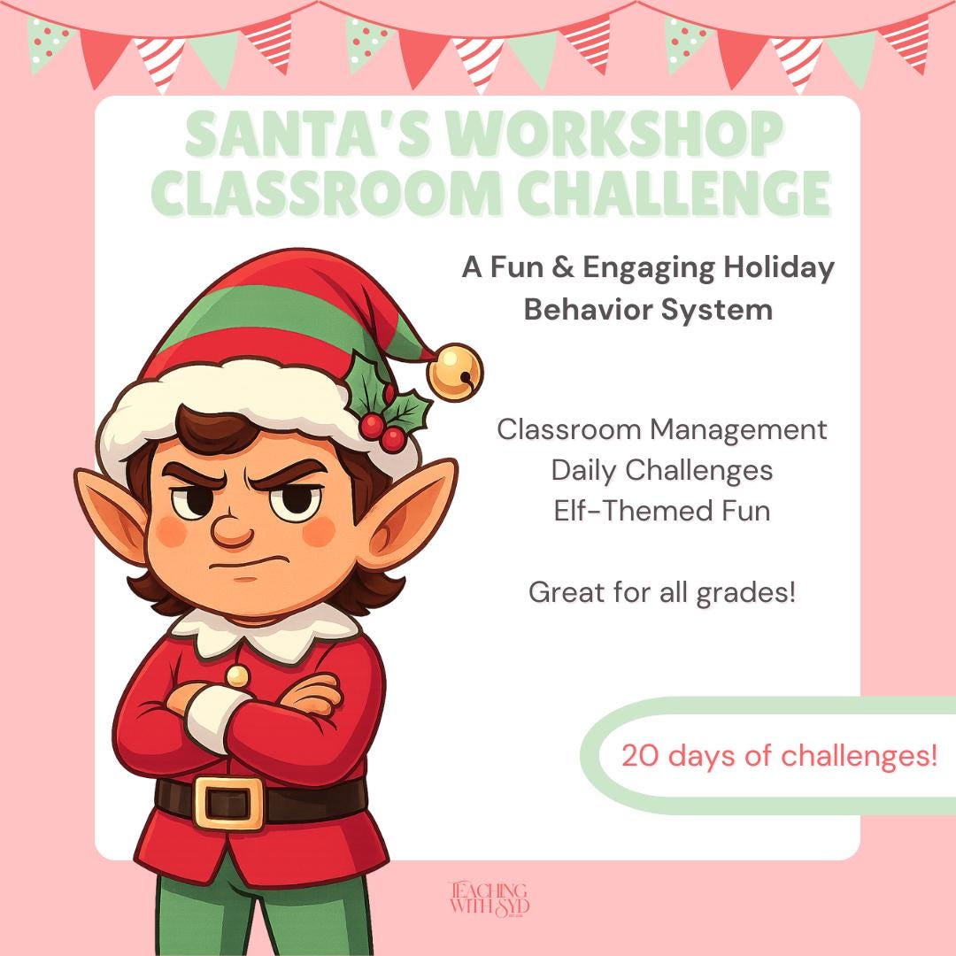 Santa's Workshop Classroom Management Competition | Winter Classroom ...