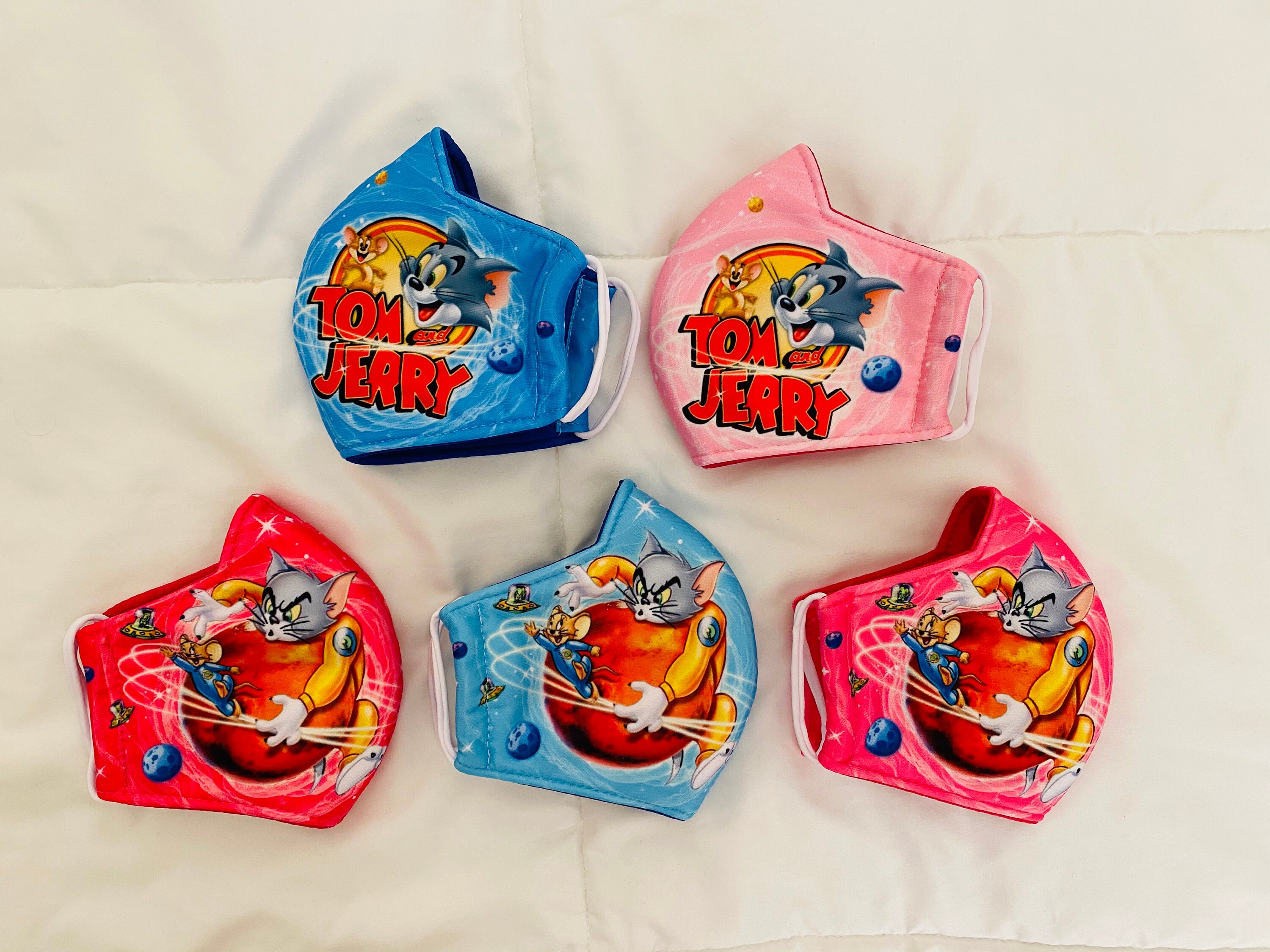 Kids Tom Cat Jerry Mouse Face Mask | Etsy