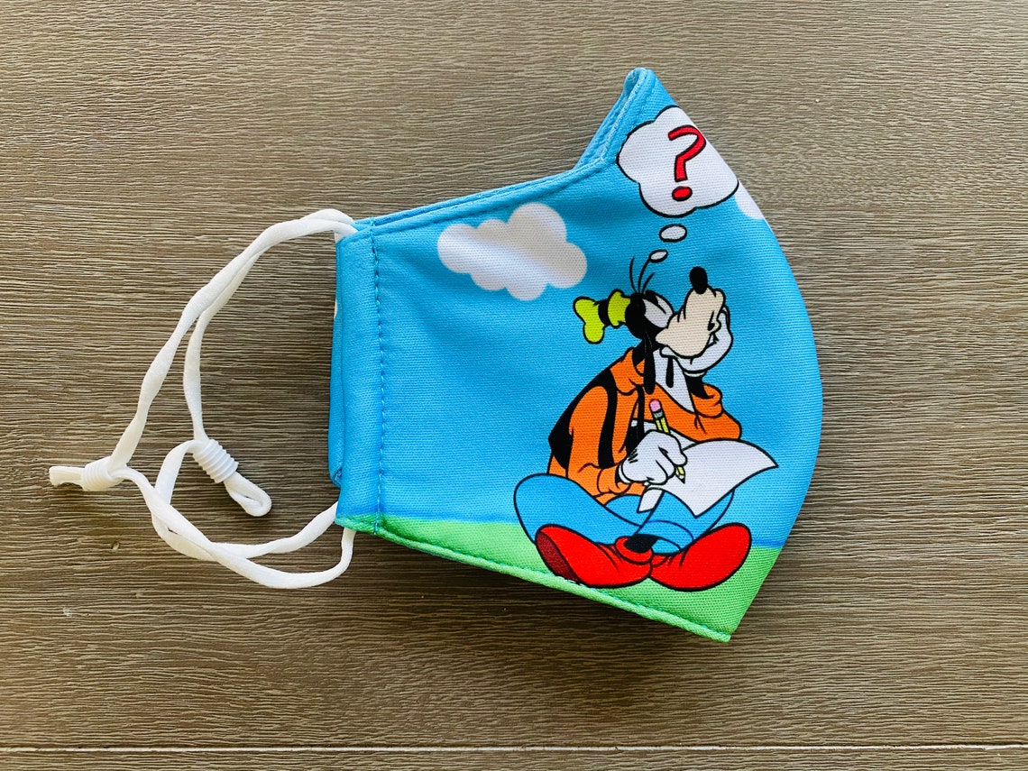 Kids Disney-Inspired Goofy Face Mask | Etsy