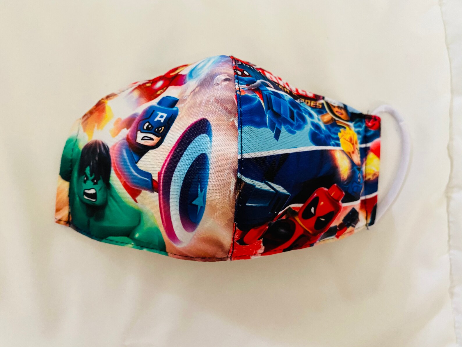 Kids Marvel-Inspired Avengers Face Mask | Etsy
