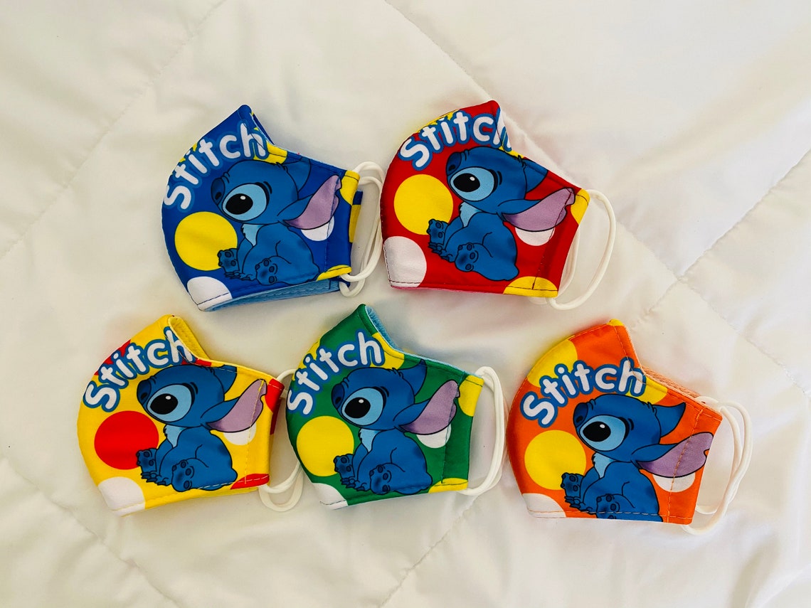 Kids Disney-Inspired Stitch Face Mask Small Size | Etsy