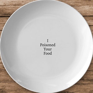 Funny Plate, Funny Gift for Her Him, 10 Polymer Dinnerware ...