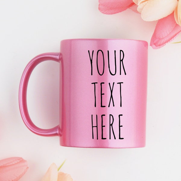 Pink Coffee Mug - Etsy
