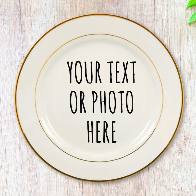 Gold Trim Ceramic Plates - Etsy